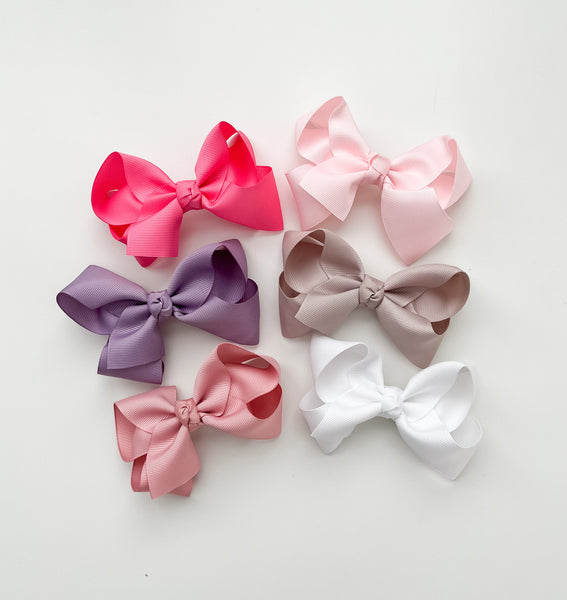 Twist Ribbon Hair Bows | All The Little Bows