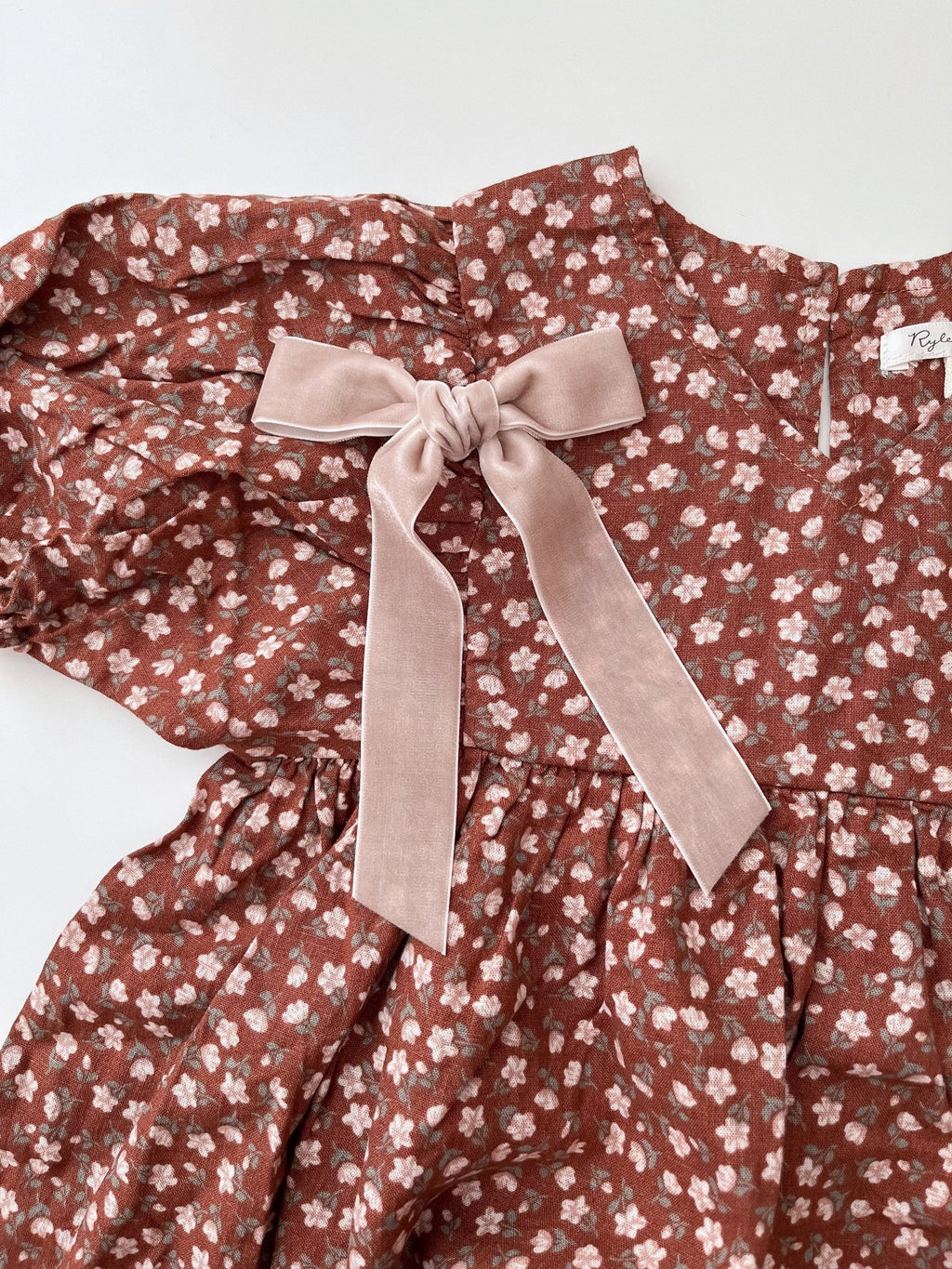 Velvet Ribbon Bow | Taupe | All The Little Bows