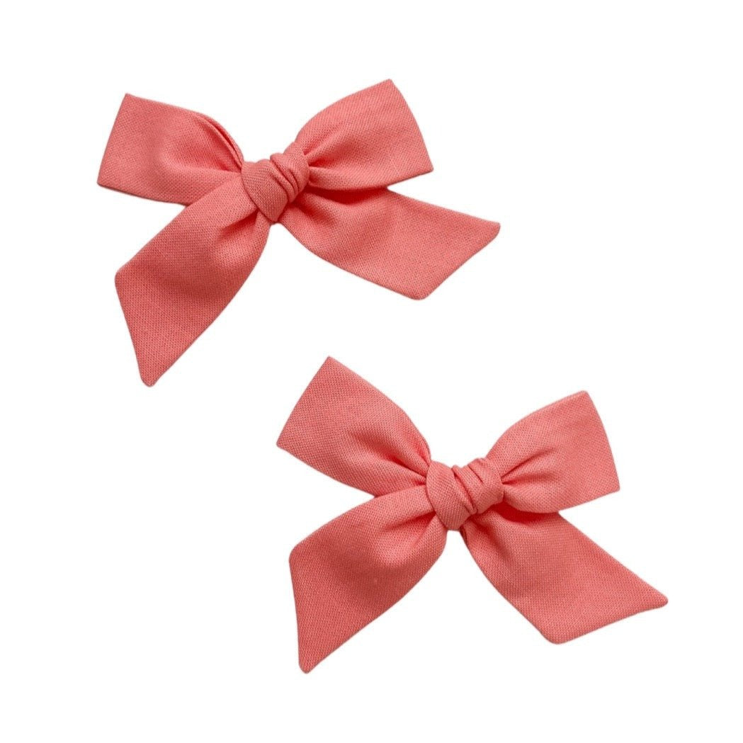 Classic Bow | Salmon | All The Little Bows
