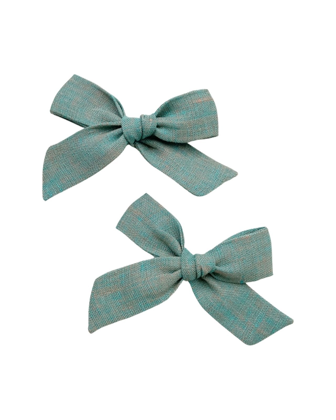 Classic Knot Bow | Copper Green - Alligator Clip | All The Little Bows