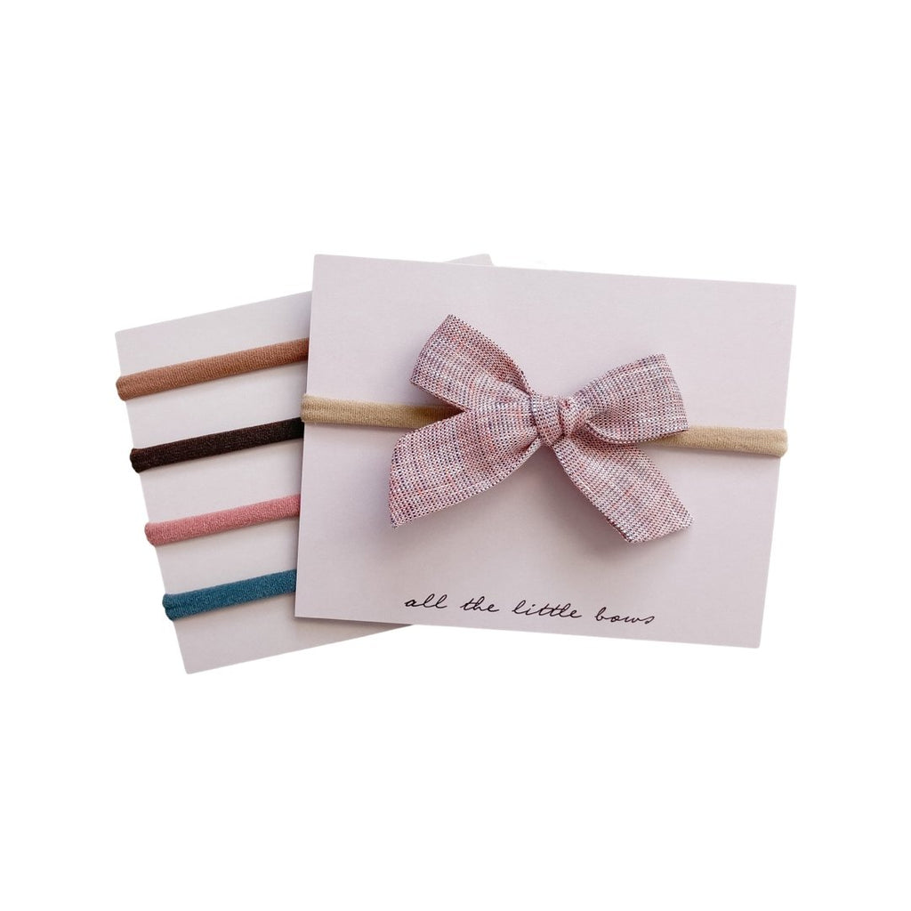 Classic Knot Bow | Monarch Gray - Headband | All The Little Bows