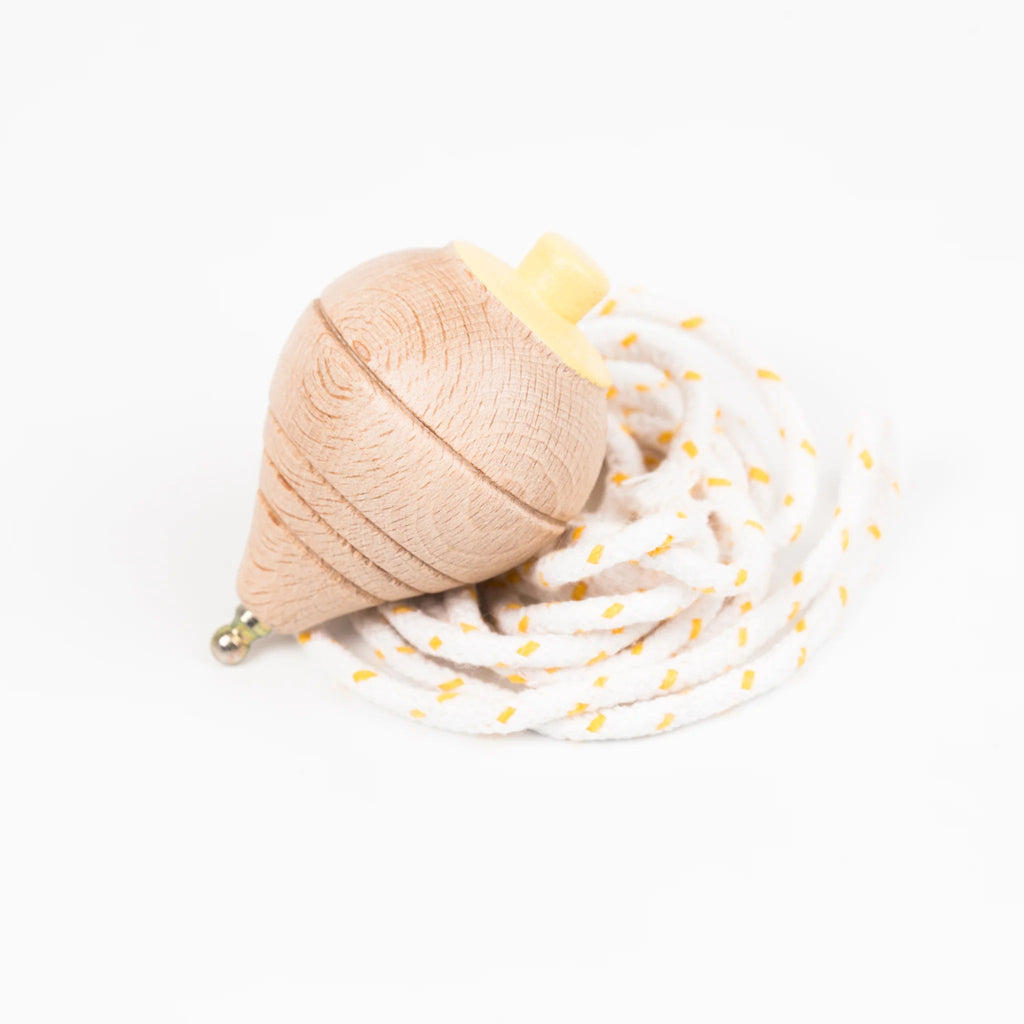 Me & Mine | Spinning Top, Yellow | All The Little Bows