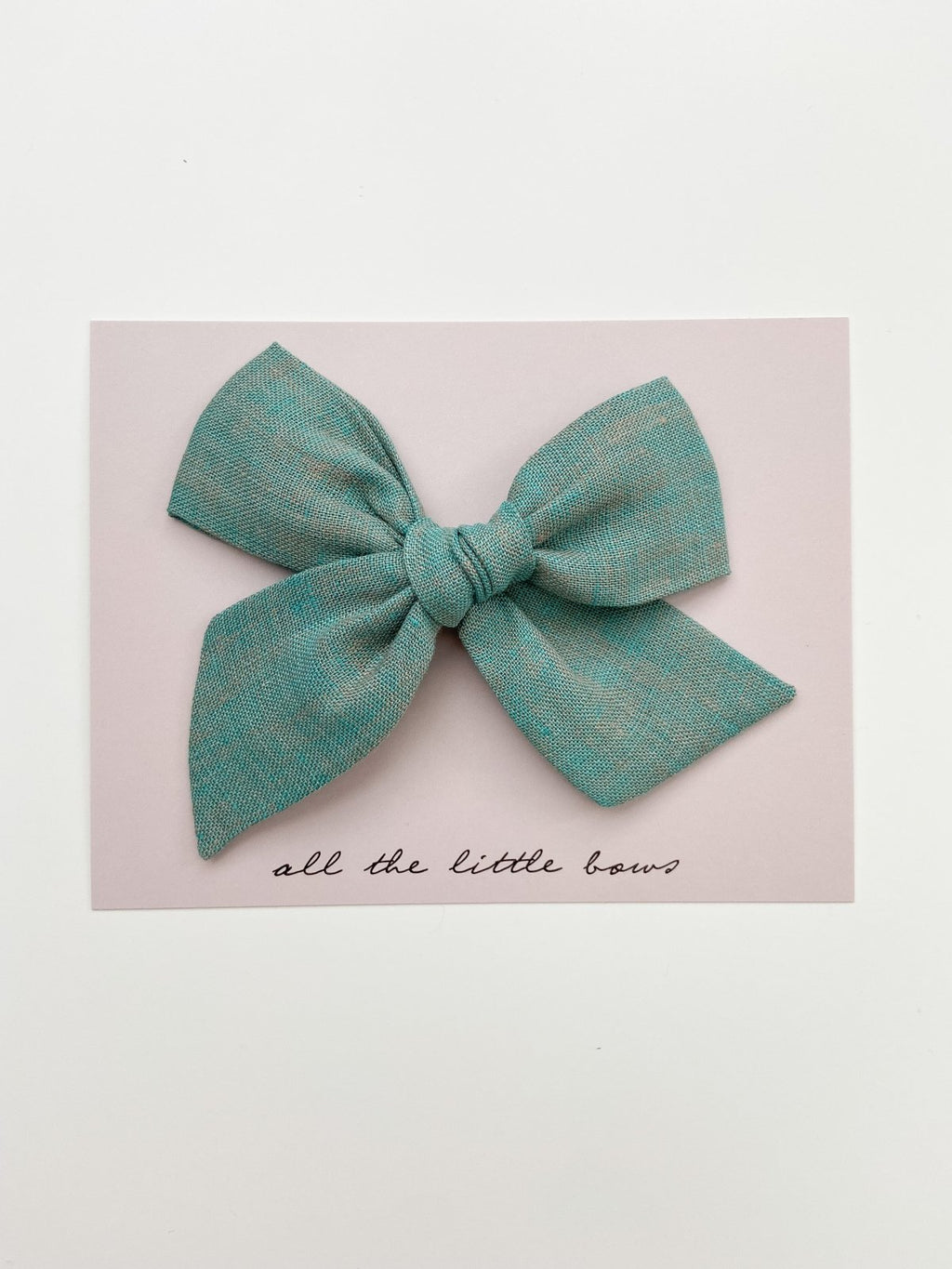 Pinwheel Bow | Copper Green - Alligator Clip | All The Little Bows